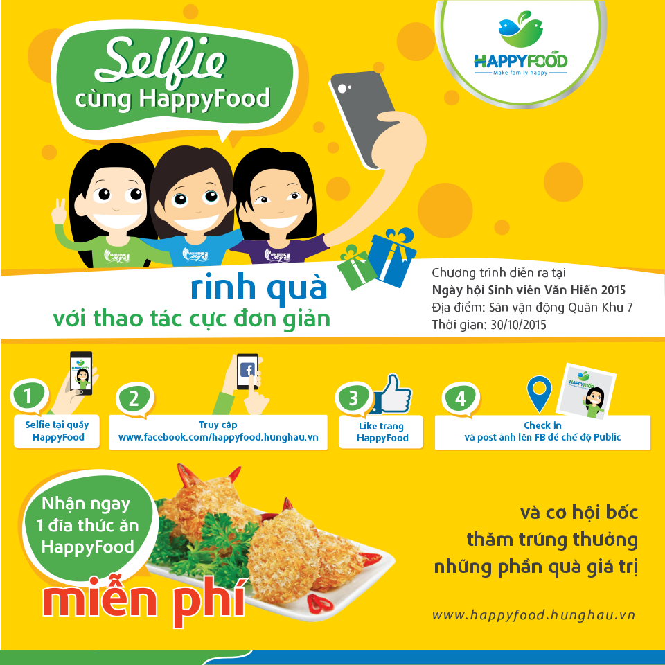 HappyFood "phủ sóng" ở nhiều chương trình, sự kiện - HAPPYFOOD - Make ...